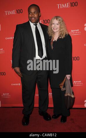 Isaiah Farrow Mia Farrow at Time 100 Gala held at Frederick P Rose Hall ...