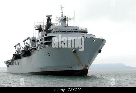 HMS Bulwark, Royal Navy flagship, Britain, UK, landing craft and rapid ...