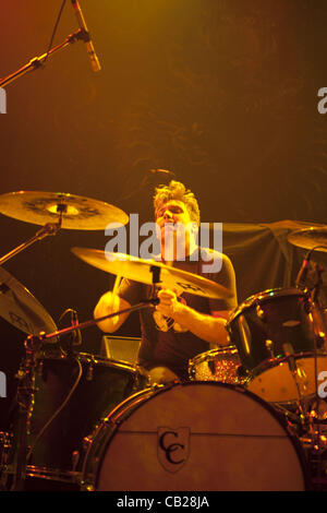 May 15, 2012 - Allen Blickle, drummer of the metal band Baroness ...