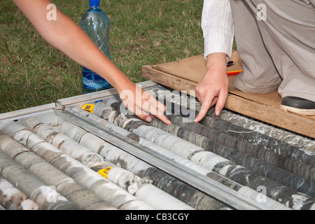 Geologist Logging Rock Core Stock Photo - Alamy