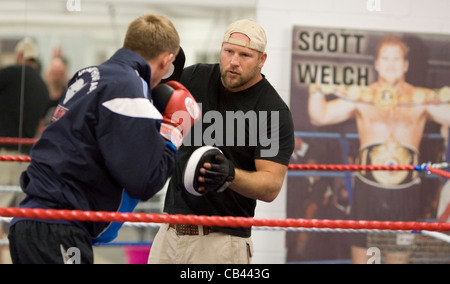 Former British Heavyweight boxer Scott Welch at his Gym in Brighton ...