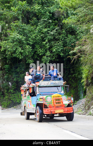 Jeepney passengers, Philippines, Asia Stock Photo - Alamy