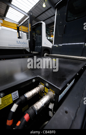 Assembly area at the Coventry factory of Modec Ltd who manufacture zero ...