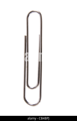 Paper clip isolated on white background Stock Photo - Alamy