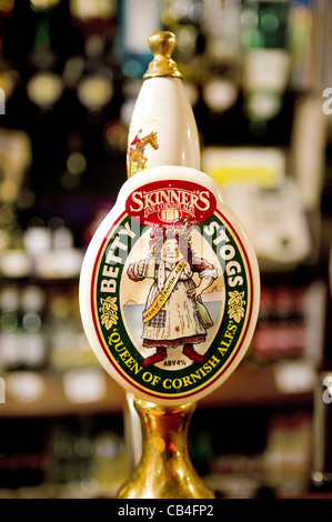 A Betty Stogs beer handle in a pub Stock Photo - Alamy