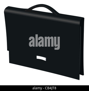 Realistic illustration black business bag - Vector Stock Photo - Alamy