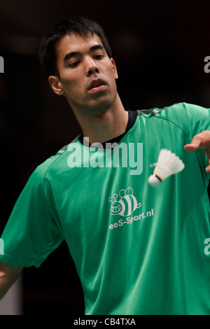 Badminton player Eric Pang from The Netherlands Stock Photo - Alamy