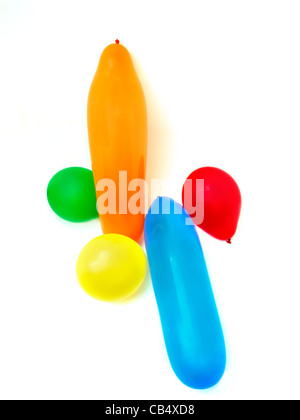 Balloons - Different Colours And Shapes Stock Photo - Alamy