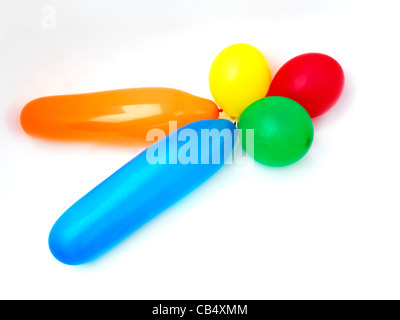 Balloons - Different Colours And Shapes Stock Photo - Alamy