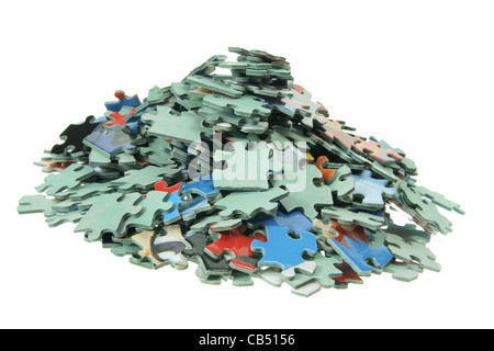Stack of Jigsaw Puzzle Pieces Stock Photo - Alamy