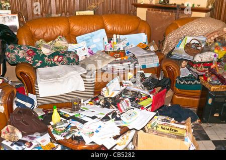 Disgusting domestic slum living conditions - France Stock Photo - Alamy