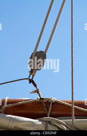 Rope / ropes / block / blocks / pulley blocks associated with rigging ...