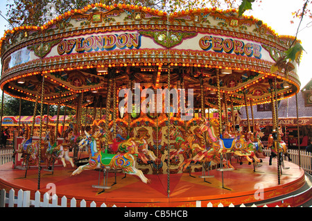 Carousel at Winter Wonderland Hyde Park Stock Photo - Alamy