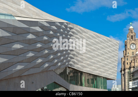 Detail of New Museum of Liverpool on Liverpool's historic waterfront ...