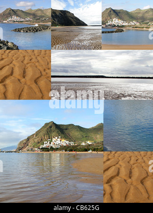 A collage of coastal landscapes Stock Photo - Alamy