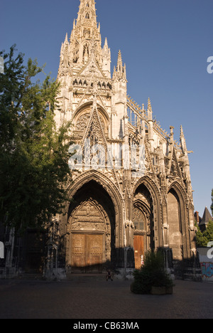 Church of Saint-Maclou, Rouen, France, built in the Flamboyant style of ...