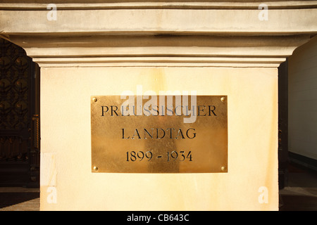 Preussischer Landtag Prussian Parliament and Berlin Abgeordnetenhaus ...