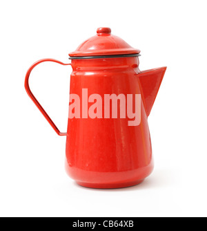 Teapot in red Stock Photo - Alamy