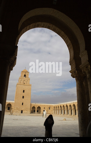 The Minaret of The Great Mosque of Kairouan, one of the most important ...