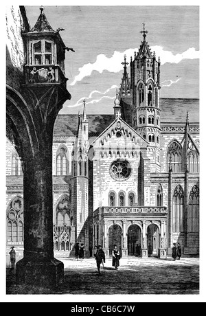 Freiburg Minster cathedral Germany romanesque Gothic Catholic ...