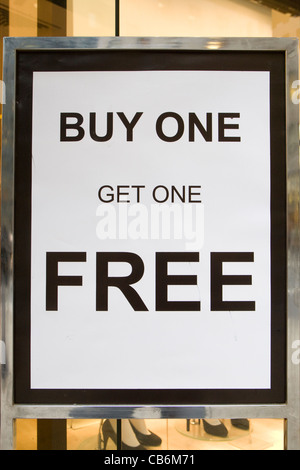 Bogof Buy one get one free sign on selected fireworks at Tesco Formby ...