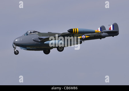 An early Jet fighter a de Havilland DH 112 Venom at Grove technology ...