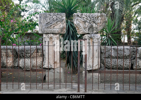 Entrance to Capernaum The town of Jesus, Galilee, Israel Stock Photo ...