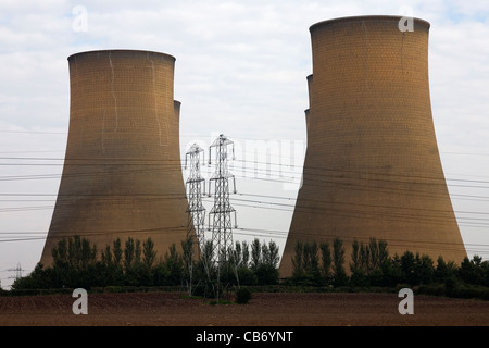 High Marnham Power station cooling towers Stock Photo - Alamy