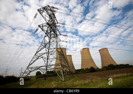 High Marnham Power station cooling towers Stock Photo - Alamy