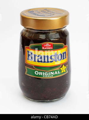 Glass jar of Branston Original Pickle, by Crosse and Blackwell Stock ...