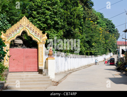 Entrance gate of Golden Temple Myanmar, Lumbini, Nepal Stock Photo - Alamy