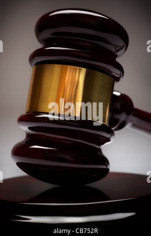 Gavel In Action Stock Photo - Alamy