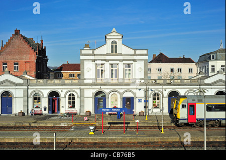The railway station of Ronse, oldest train station of the European ...