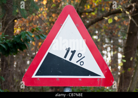 warning sign caution steep slope wheelchair access disabled mobility ...