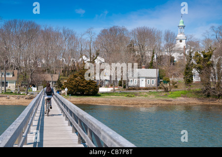 Uncle Tim's Bridge in Wellfleet, Massachusetts on Cape Cod Stock Photo ...