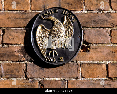 Beverley Yorkshire Fire Insurance Plaque Ladygate, Eagle Hose company ...