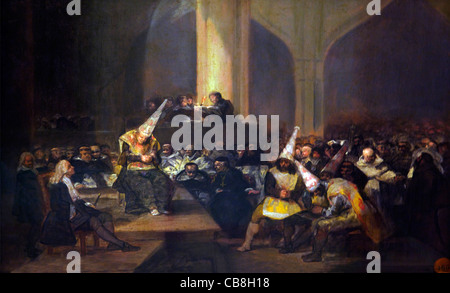 Francisco Goya, Spanish Inquisition, The Inquisition Tribunal, painting ...