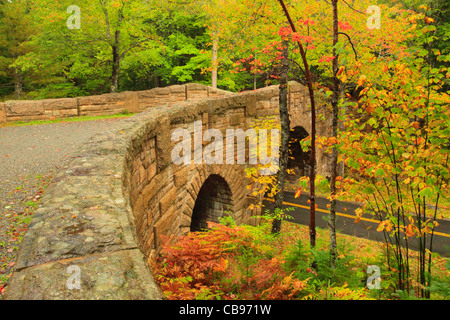 Stanley Brook Carriage Road Bridge, Acadia National Park, Maine, USA ...