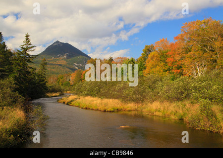 Baxter State Park ME Fall Nesowadnehunk Stream and Doubletop Mountain ...