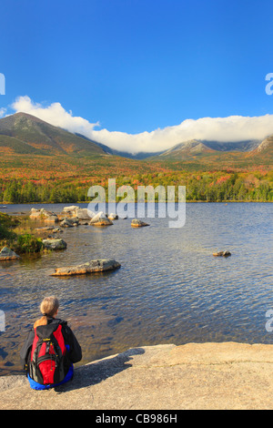 Sandy Stream Pond with Mount Katahdin, Baxter State Park, Millinocket ...