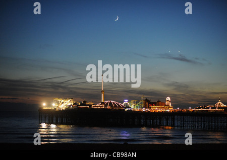 Brighton Palace Pier on a winter's evening Stock Photo - Alamy