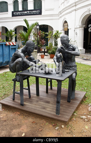 The Coolies by Chong Fah Cheong, Singapore Art Museum, Singapore Stock ...