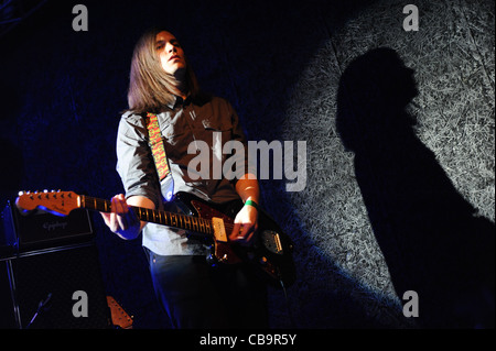 Matt Simms of Wire performs in Rome Stock Photo - Alamy