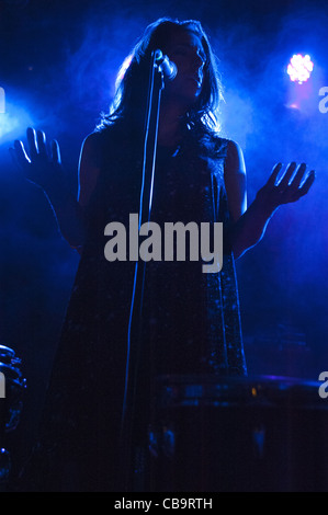 Mariam Wallentin of Wildbirds & Peacedrums performs in Rome Stock Photo ...