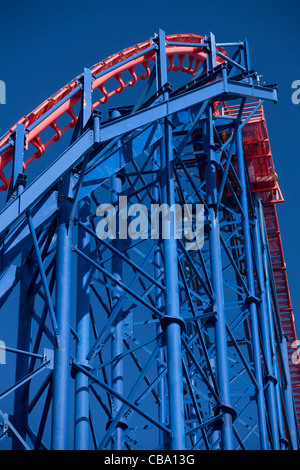a huge roller coaster at blackpool pleasure gardens on the lancashire ...