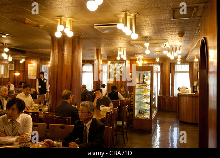 The iconic Kamiya Bar, (with glasses of beer and DenkiBran), in Asakusa ...