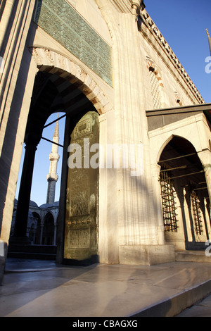 BLUE MOSQUE ENTRANCE SULTAN AHMET CAMII SULTANAHMET ISTANBUL TURKEY 04 ...