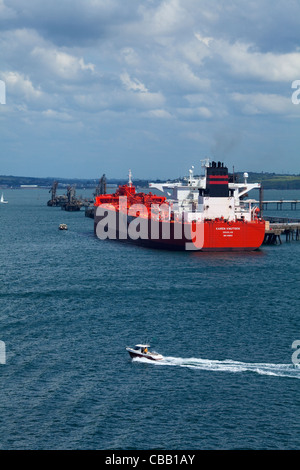 A liquified natural gas (LNG) terminal at Punta Europa on Bioko Island ...