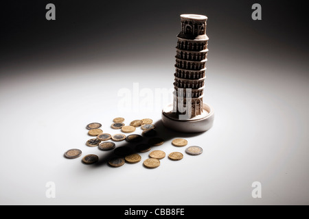 euro, coin, currency, Leaning Tower of Pisa Stock Photo - Alamy