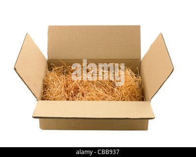 Oblong empty cardboard box! Stock Photo - Alamy